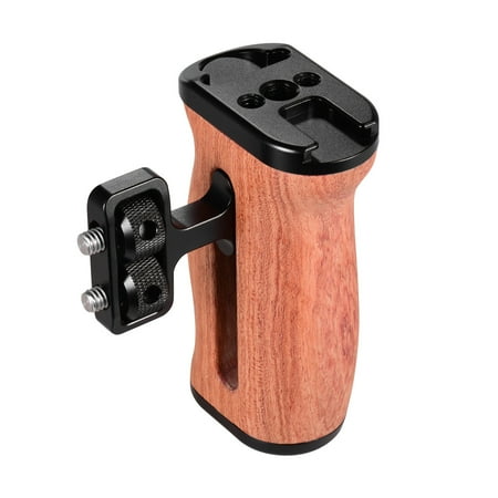 Amdohai Universal Camera Cage Wooden Handle Side Hand Grip with Cold ...