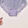 FITORON Womens Light Blue Lace Trim Mid Rise Brief Panties, Plus Sizes ...