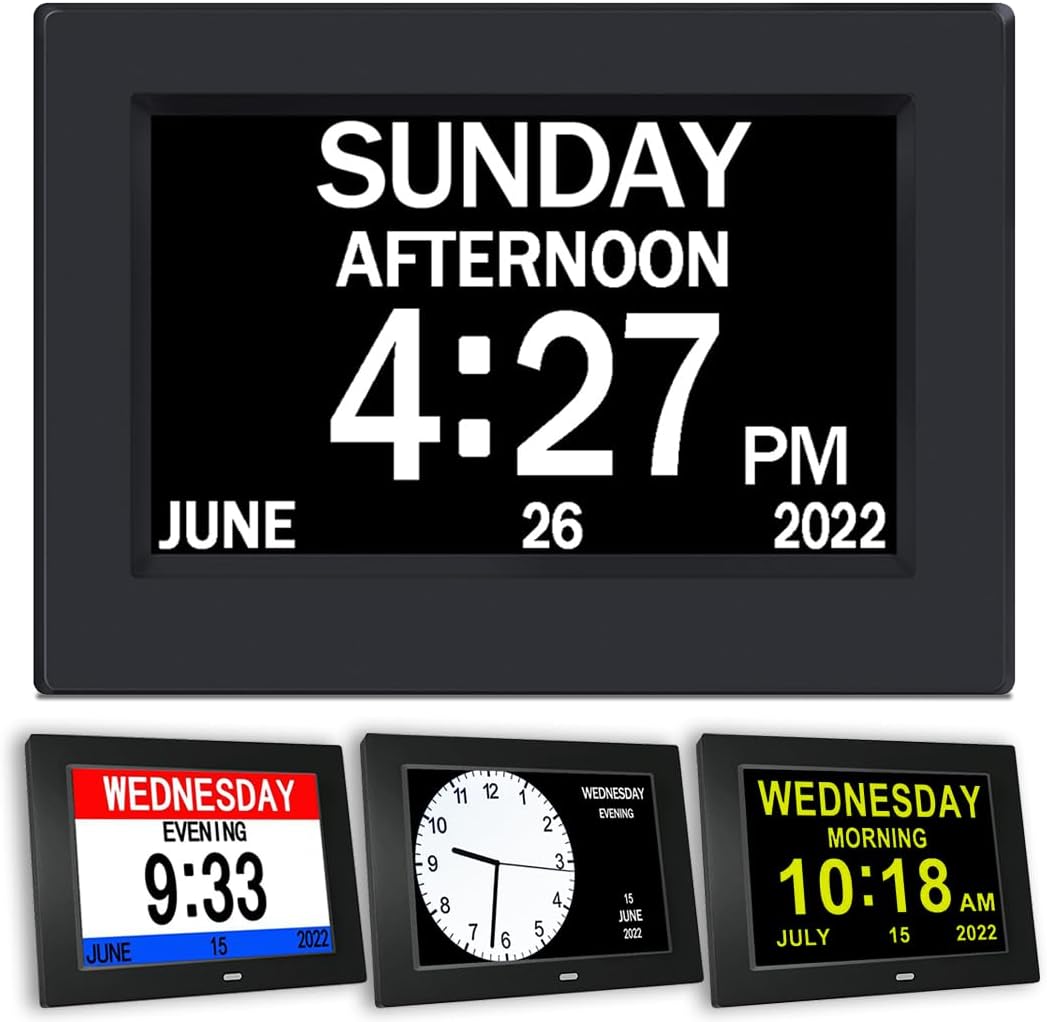 Reloj con fecha | Reloj despertador digital con calendario opcional ...