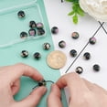 18Pcs 3 Style Flower Pattern Printed Round Glass Beads Mixed Color ...
