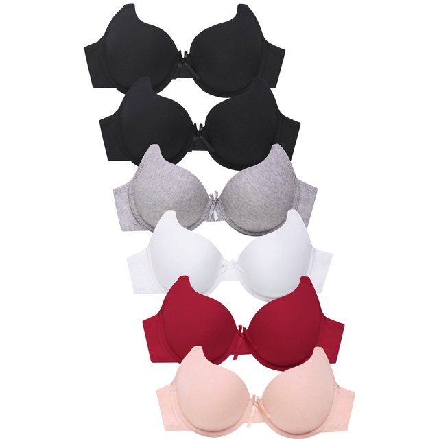 DailyWear Girls 6 Pack Training Bra 30A 32A 32B 4260P3, 32A - Walmart.com