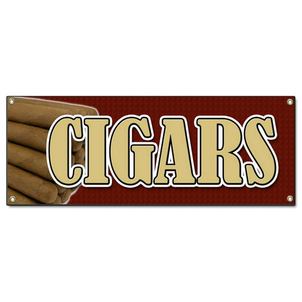 48"x120" CIGARS BANNER SIGN cigar shop humidor cuban cigarra cicada ...
