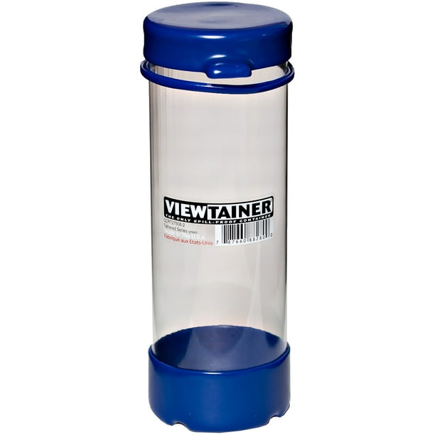 Viewtainer Tethered Cap Storage Container 2.75"X8"-Blue - Walmart.com