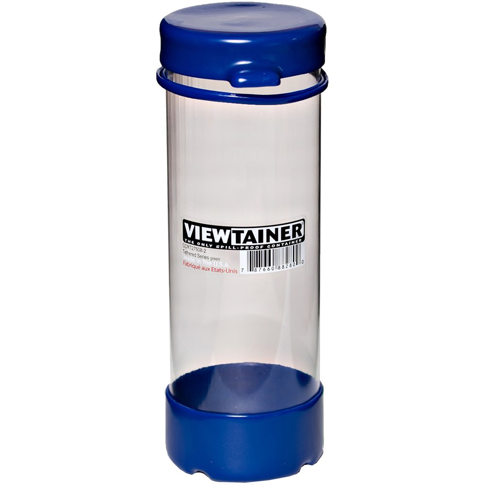Viewtainer Tethered Cap Storage Container 2.75"X8"-Blue - Walmart.com ...