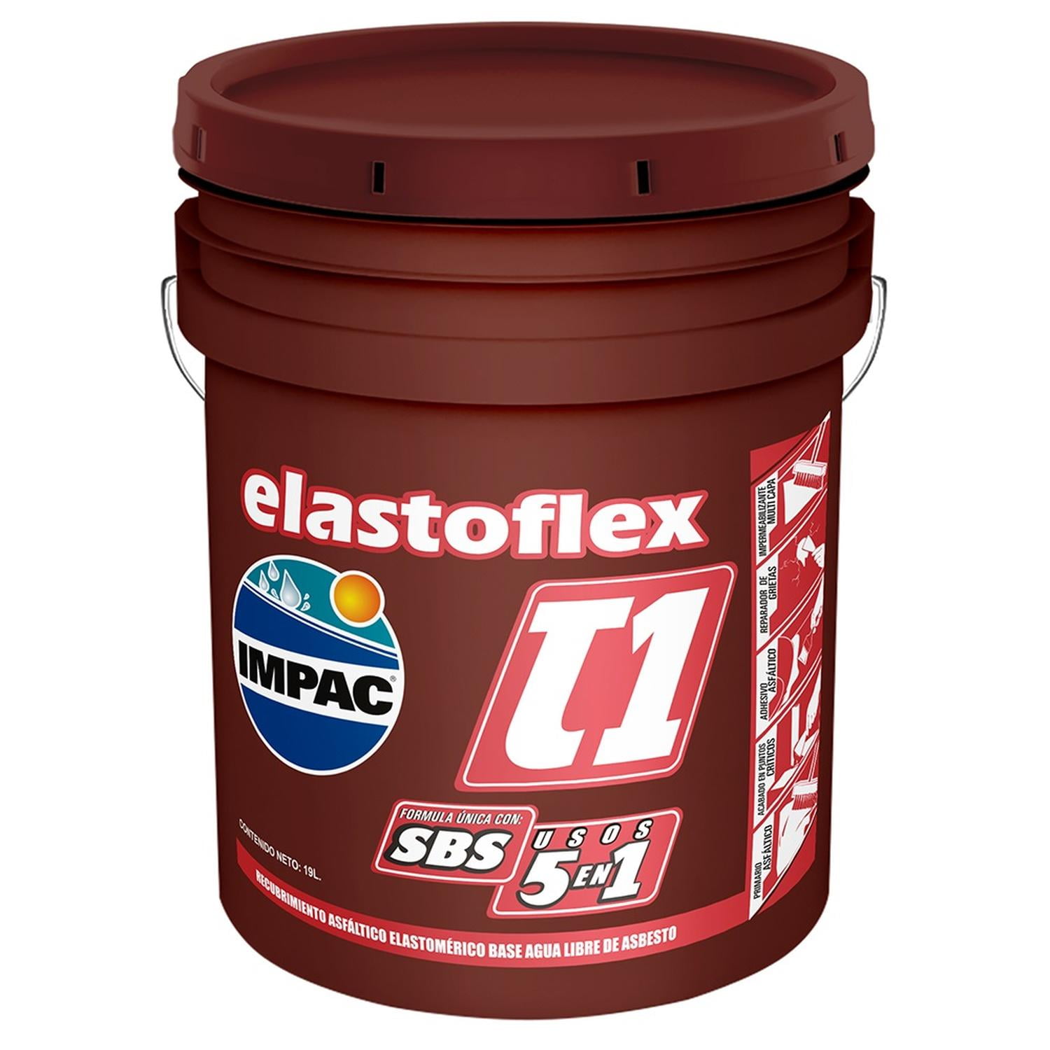 IMPAC Elastoflex T1 Impermeabilizante Asfáltico 19l/1 Cubeta IMPAC ...