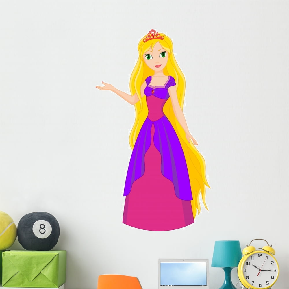 Princess Rapunzel Wall Mural by Wallmonkeys Peel and Stick Graphic (48 ...