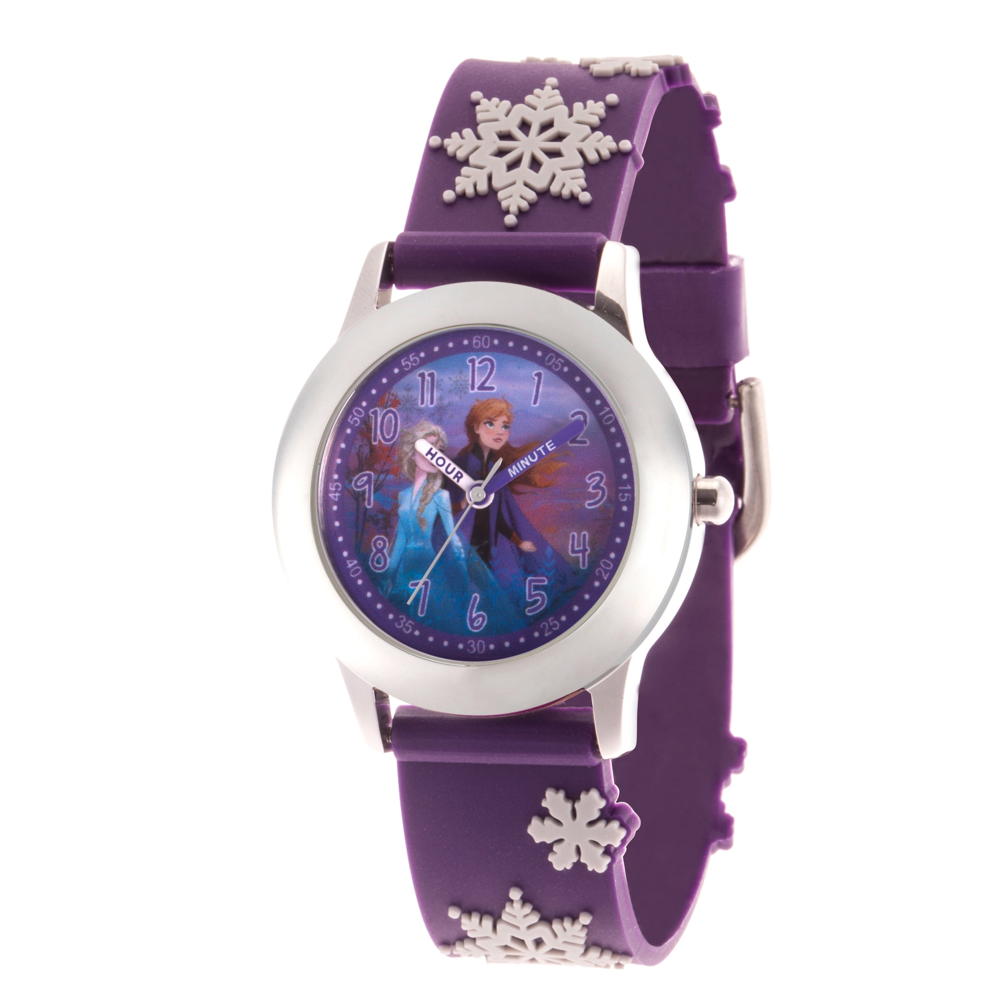 Disney Frozen 2 Elsa,Anna Girls' Stainless Steel Watch, 1-Pack ...