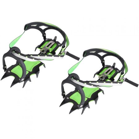 Fosa Crampons,1 Pair 14 Teeth Ice Crampons Anti Slip Shoe Grips Spikes ...