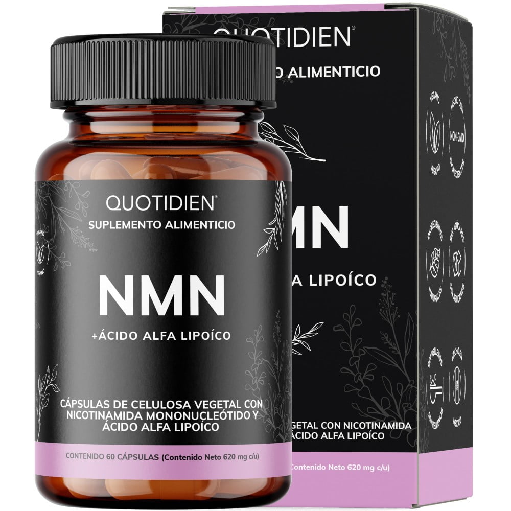 Quotidien | Nmn (nicotinamida Mononucleótido) 300mg + Acido Alfa Lipoico + Glicinato De Magnesio ...