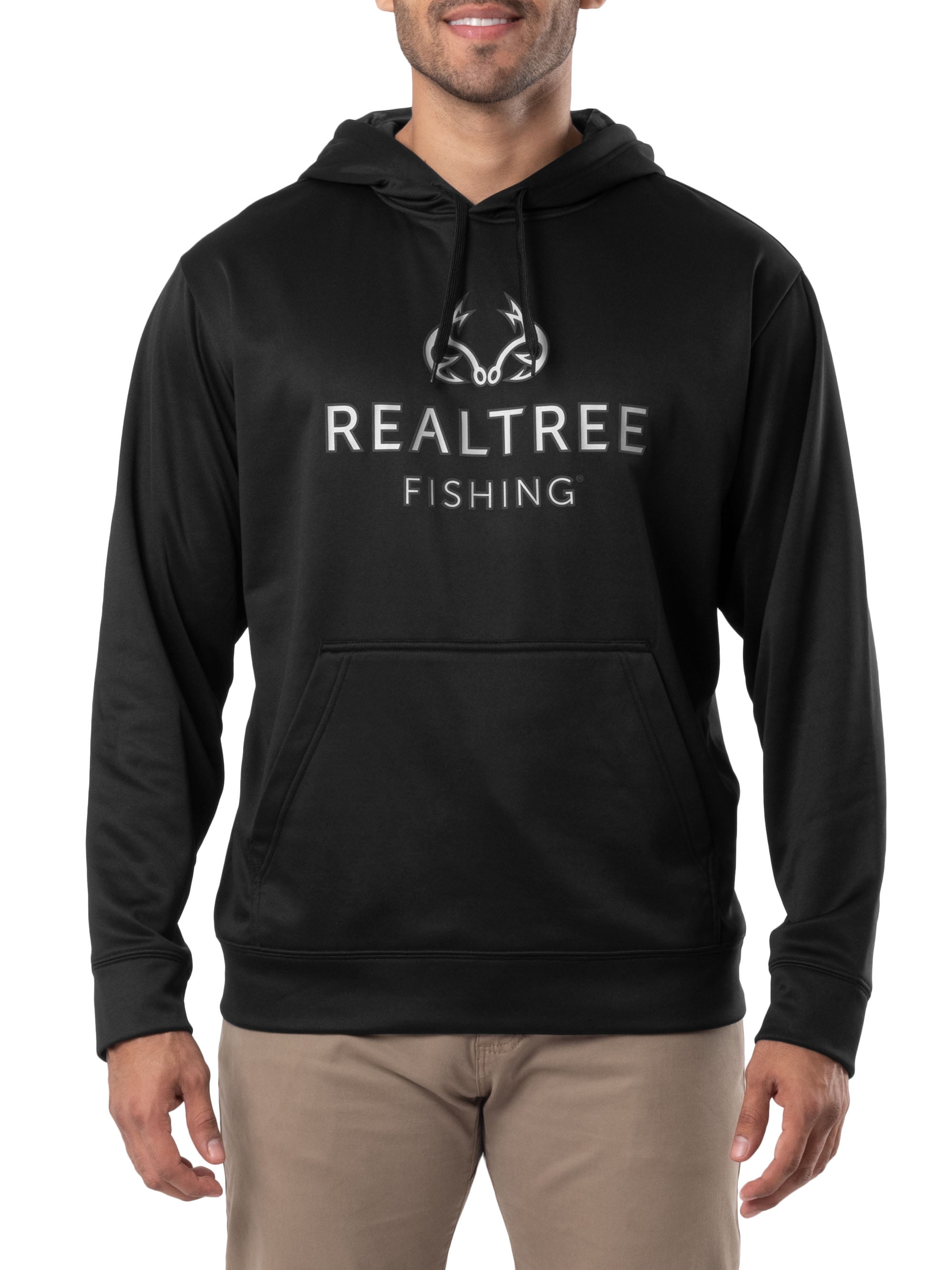 Realtree Fishing Men's Logo Performance Hoodie - Walmart.com