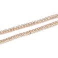 Beaded Rhinestone Fabric Trim 1/2 Inch Lightweight Metallic Corded ...