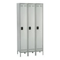 Safco Single Tier Locker 3 Column in Gray - Walmart.com