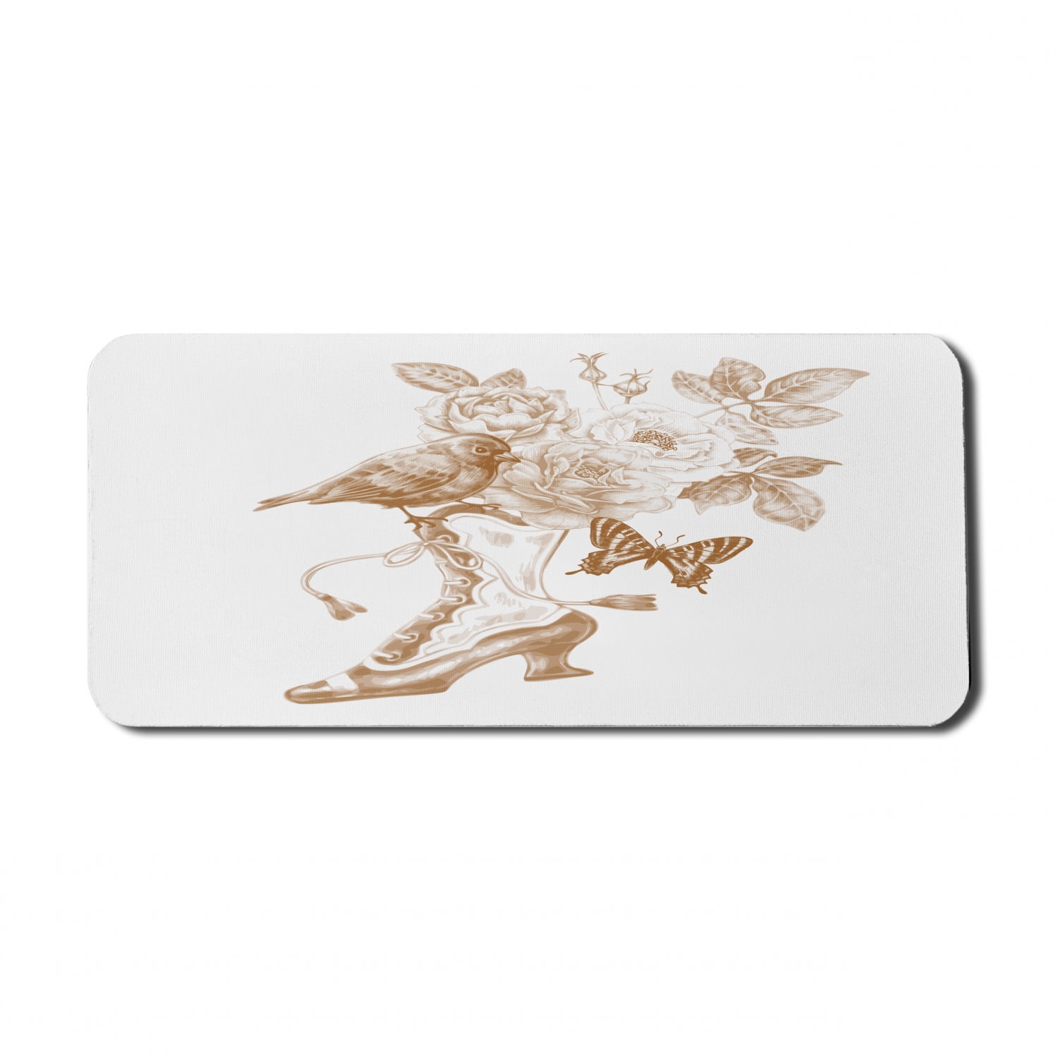 Victorian Computer Mouse Pad, Nostalgic Boots Roses Butterfly and Bird ...