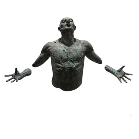 mmirethe Antique Sculpture Statue Resin Hanging Fragmented Man Bronze ...