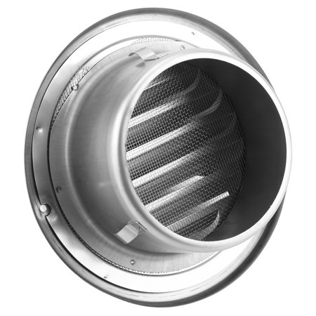 Fdit Round Air Vent 100mm,Stainless Steel Adjustable Wall Ceiling Home ...