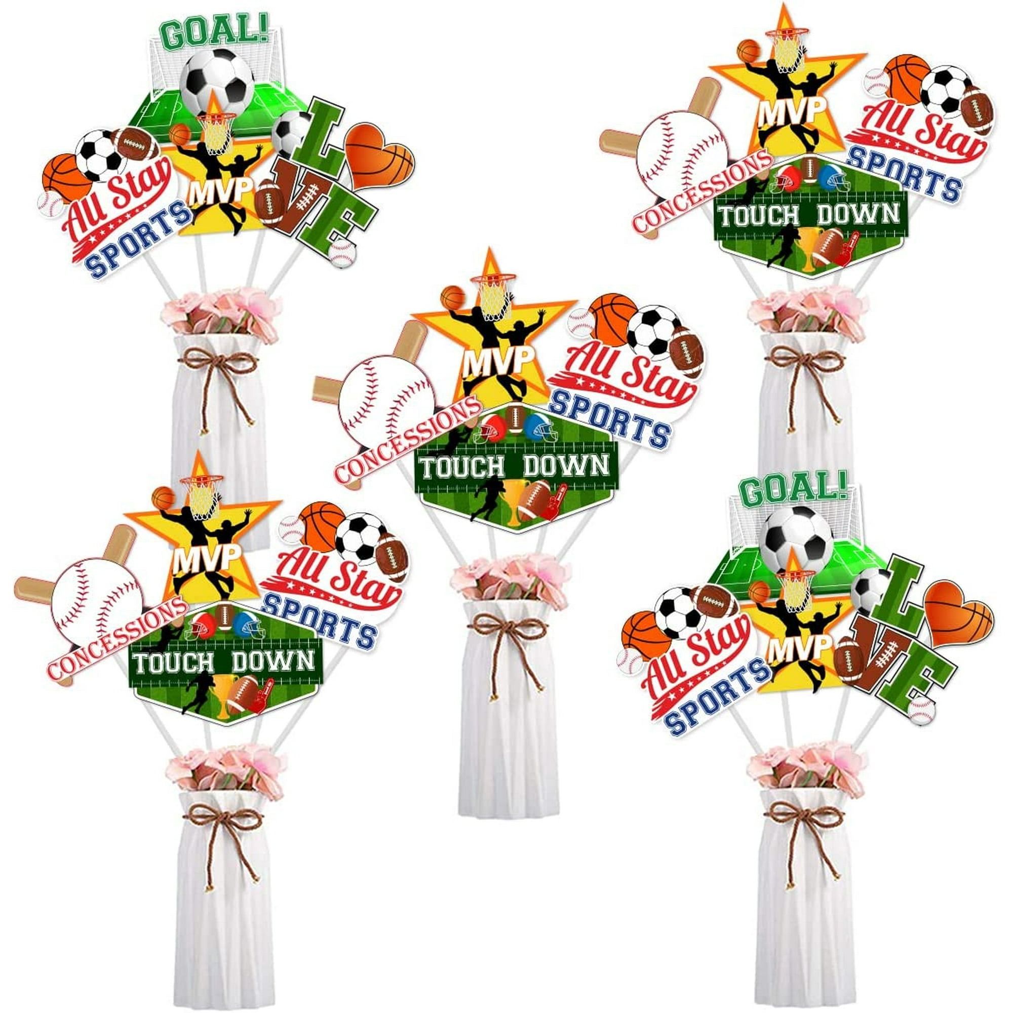 Football Baby Shower Centerpieces