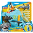Imaginext Preschool Toy Playset: Deep Sea Shark Submarine with Figures ...