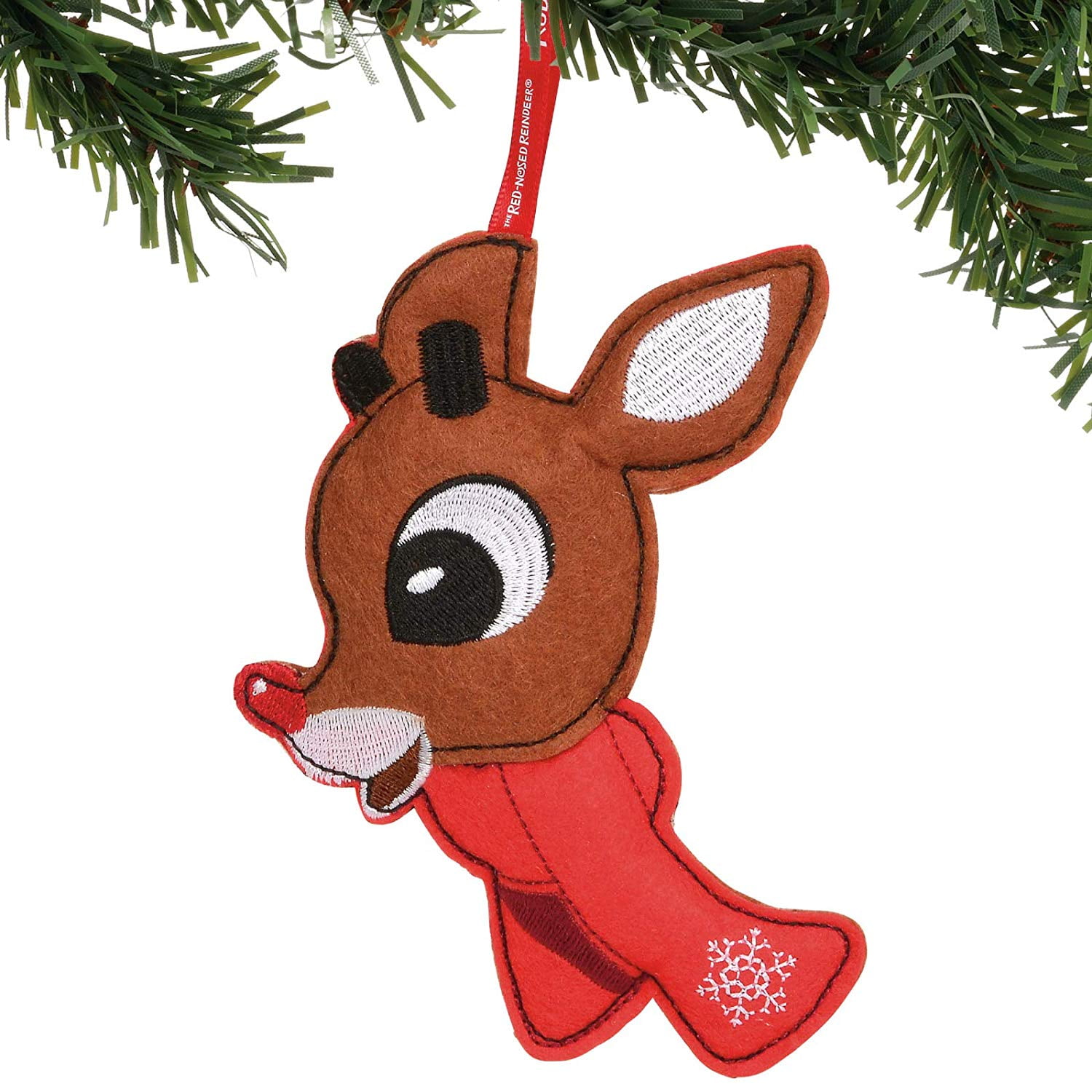 Rudolph the Red Nosed Reindeer 7.5" Felt Ornament - Walmart.com