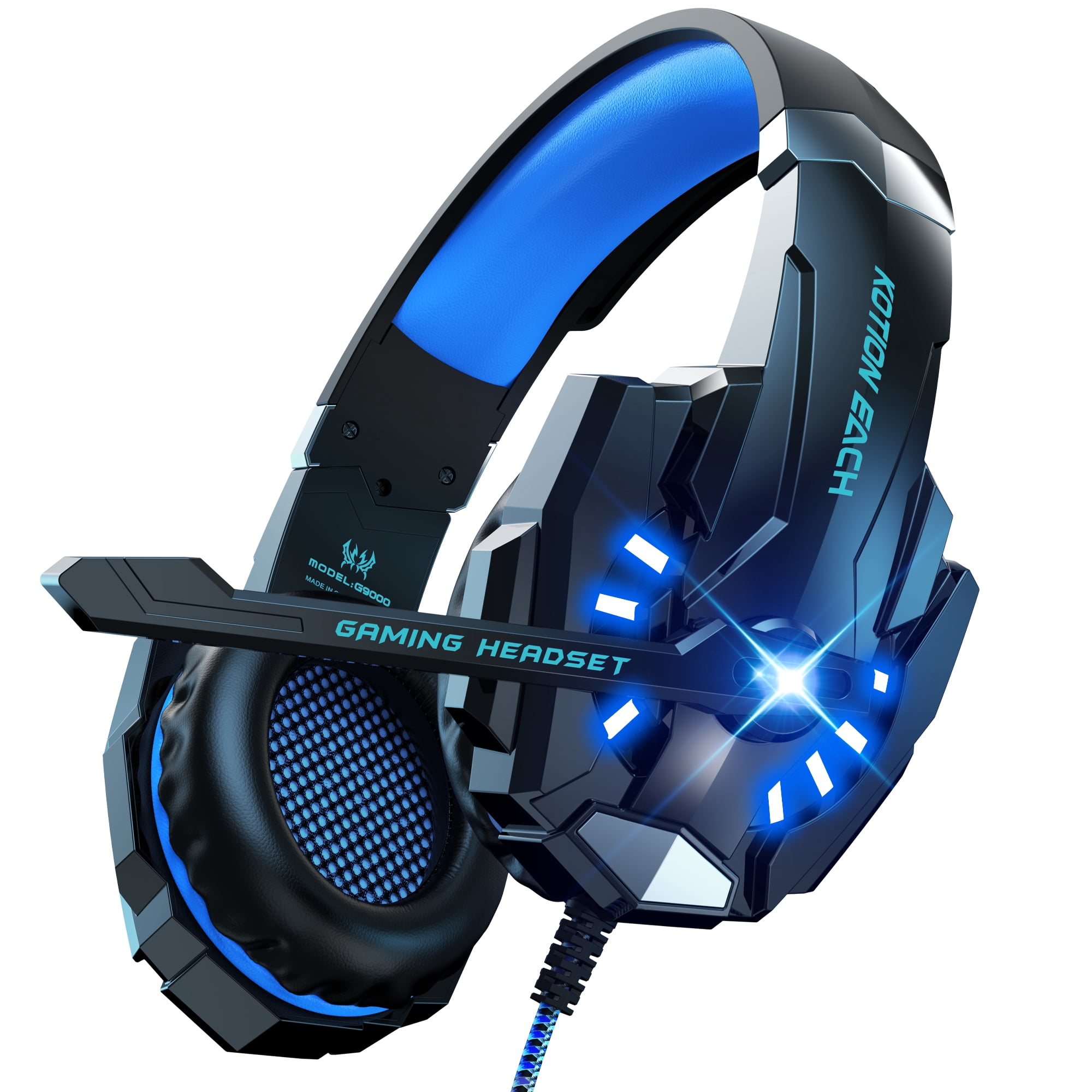VEATOOL Gaming Headset with Mic, Compatible with PS4 PS5 Xbox One PC ...