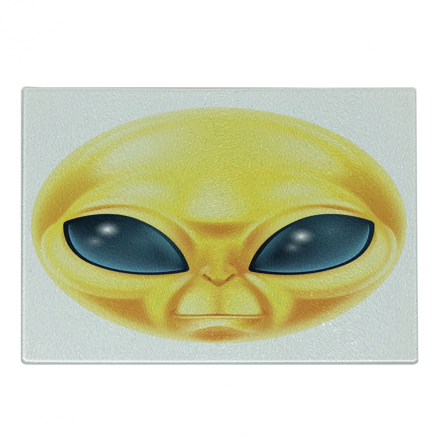 Emoticon Cutting Board, Alien Face with Big Eyes Creature from Outer ...