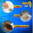 Drain Weasel Hair Clog Tool Starter Kit For Drain Cleaning (3-Piece ...