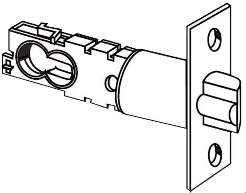 Schlage 16-203 2 3/8" Or 2 3/4" Replacement Deadlatch - Brass - Walmart.com