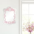 Sterling & Noble 25.5 Inch Pink Baroque Elegant Royal Mirror - Walmart.com