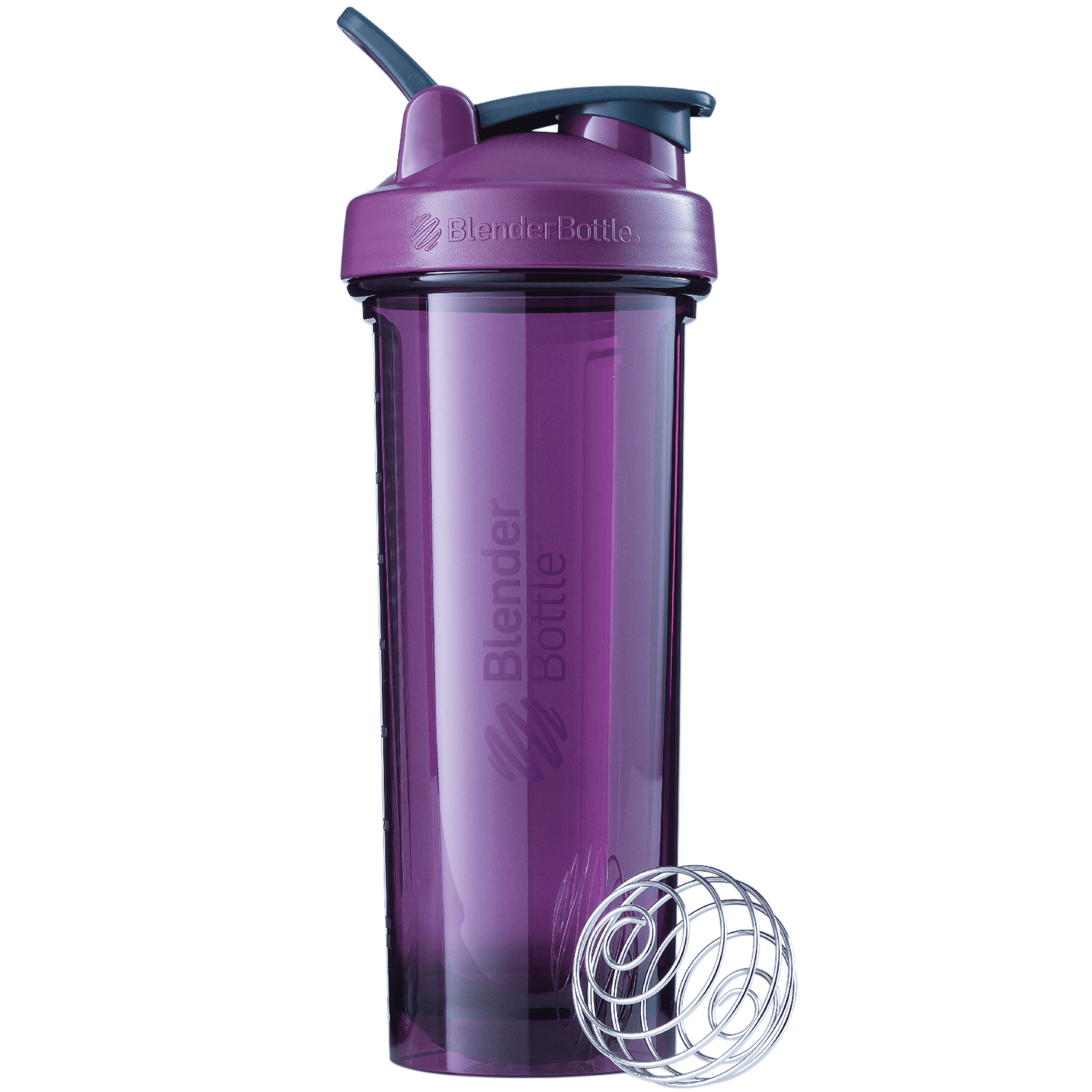 BlenderBottle Pro Series 32 oz Tritan Purple Plum Shaker Cup with Wide ...