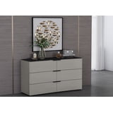 Whiteline DR2021-LGRY-BLK Modern Living Massimo Dresser, Light Gray ...