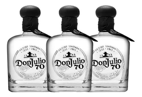 Pack x 3 Tequila Don Julio 70 Cristalino 700 ml Tequila Cristalino ...