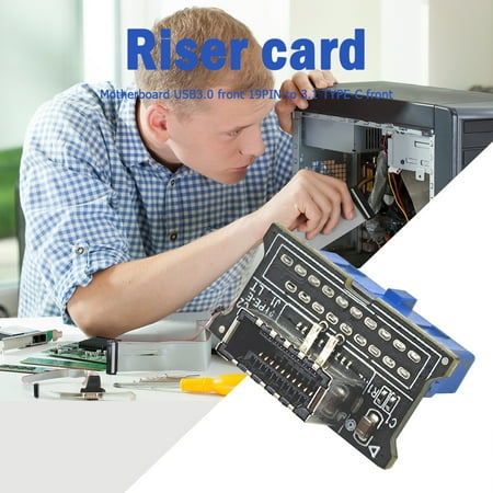 Coiry Motherboard USB 3.0 19-Pin to USB 3.1 Type E A Key 20-Pin Front ...