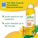 Alba Botanica Hawaiian Sunscreen Spray SPF 50, Coconut, 5 fl oz HSA/FSA ...
