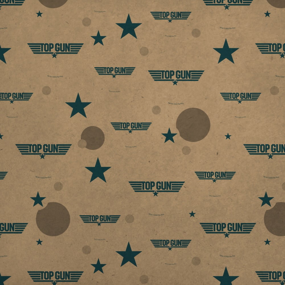 Top Gun Flat Logo Premium Kraft Gift Wrap Wrapping Paper Roll - Walmart.com