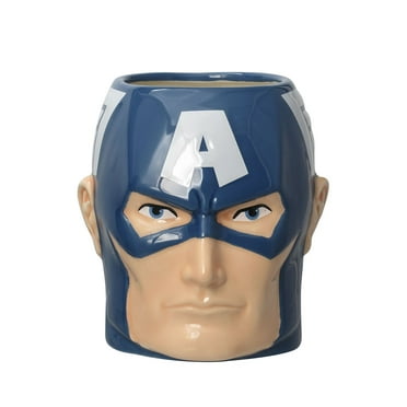 Vandor LLC Marvel Captain America Sculpted Ceramic Coffee Mug - Walmart.com