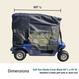 Covered Living Golf Cart Sun Shade Cover for 4 Seater Golf Cart Roof up ...