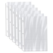 Trading Card Protector Sheets 9 Pocket X 100 Plastic Pages Holds 900 ...