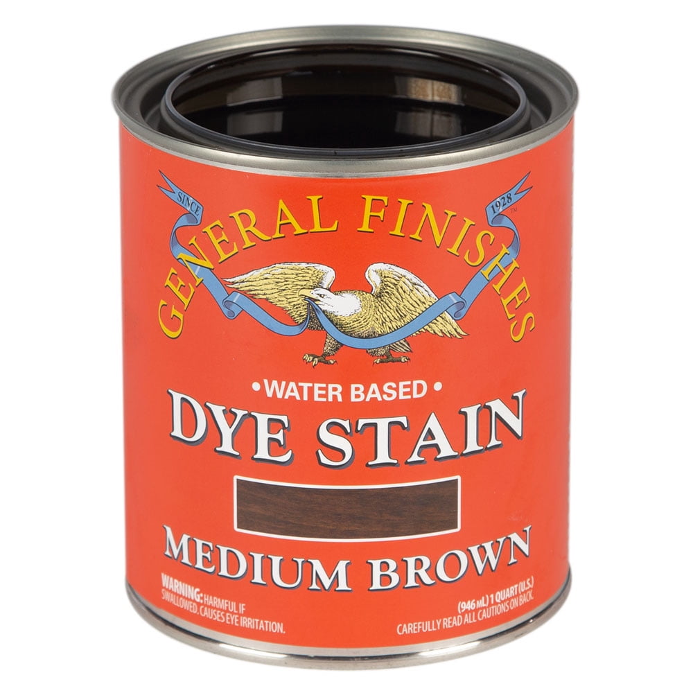 General Finishes Dye Stains, Medium Brown, Quart - Walmart.com ...