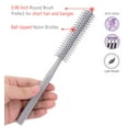 2 Small Round Brush for Blow Drying Short Hair-1 Inch, Roller Styling ...