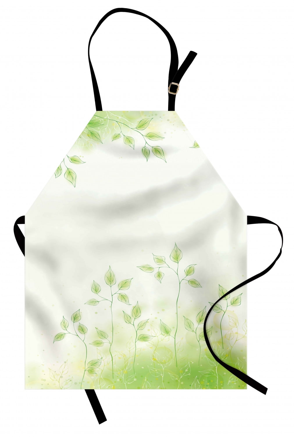 Forest Apron Fresh Foliage Design with Pastel Colored Leaves Botanic ...