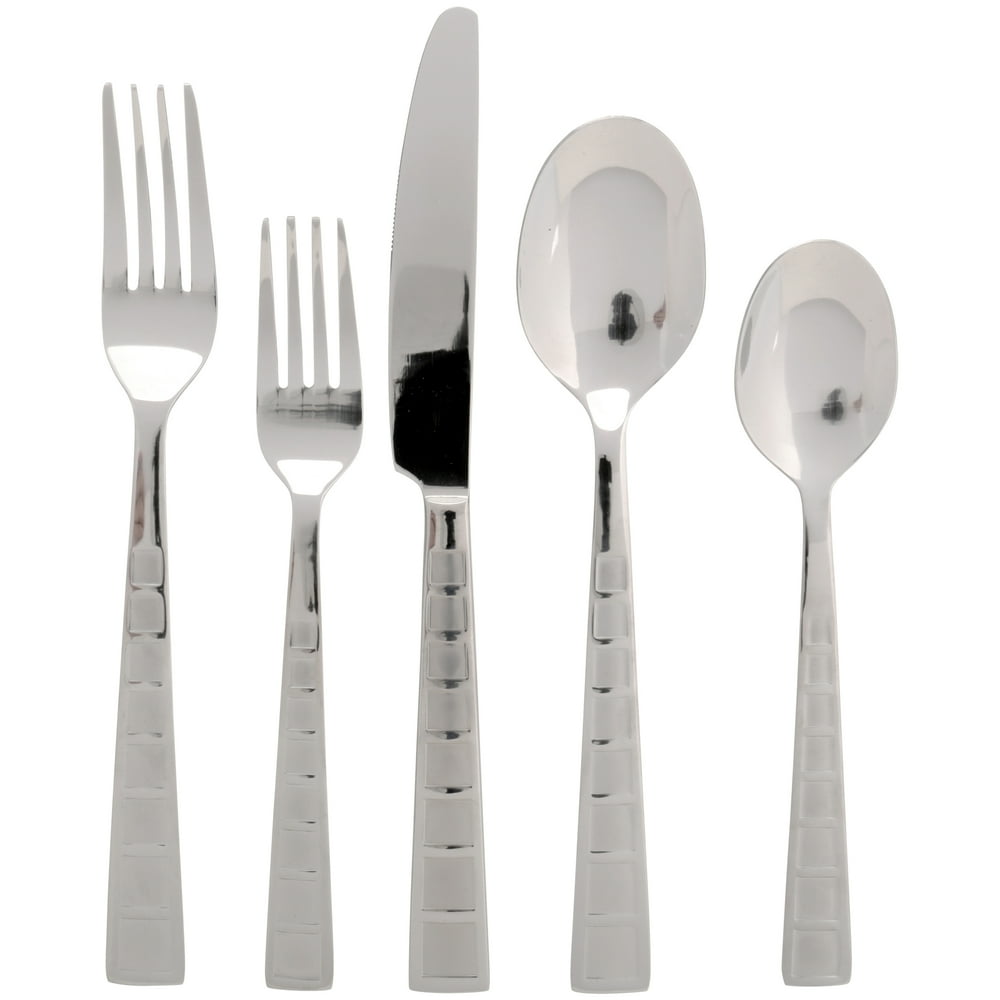 Cambridge Silversmiths Mosaic Sand 20-Piece Flatware Set - Walmart.com ...