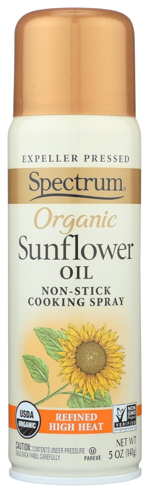 Spectrum Naturals Organic Sunflower Oil Non-Stick Cooking Spray, 5 Oz ...