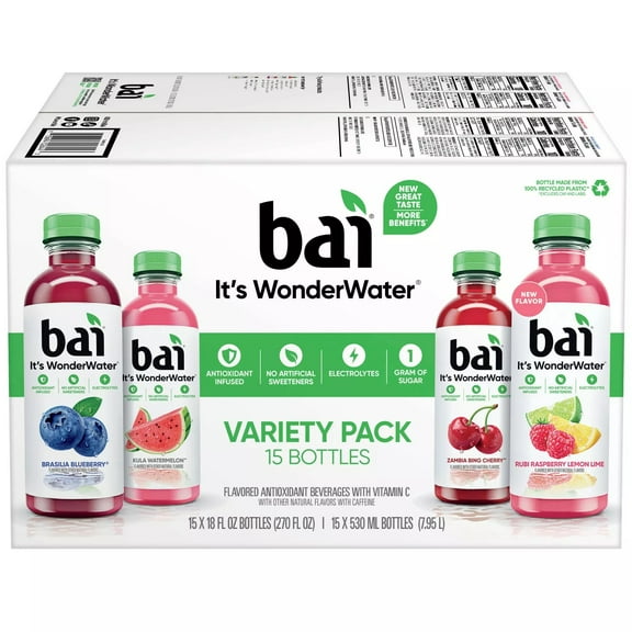 Bai Simbu Strawberry Antioxidant Infused Water Beverage, 18 fl oz (6 ...