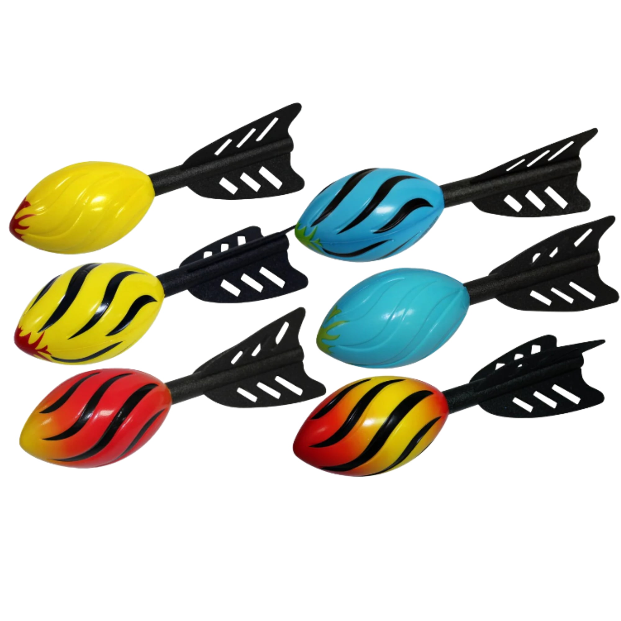 Flying Footballs with Tails, 14in. Assorted Colors Whistling Pocket ...