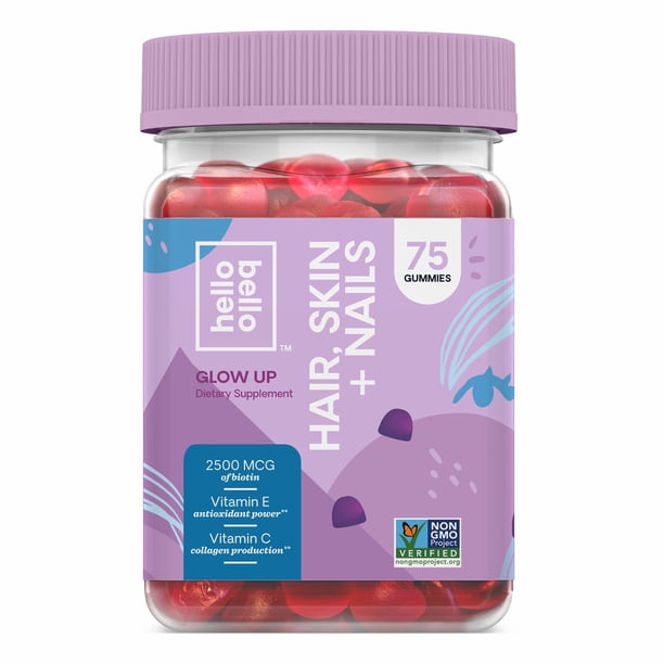 Hello Bello Hair, Skin and Nails Gummy Vitamin, 75ct - Walmart.com