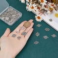 1Box 120Pcs 12 Styles Tibetan Style Alloy Connector Charms Flower Mixed ...