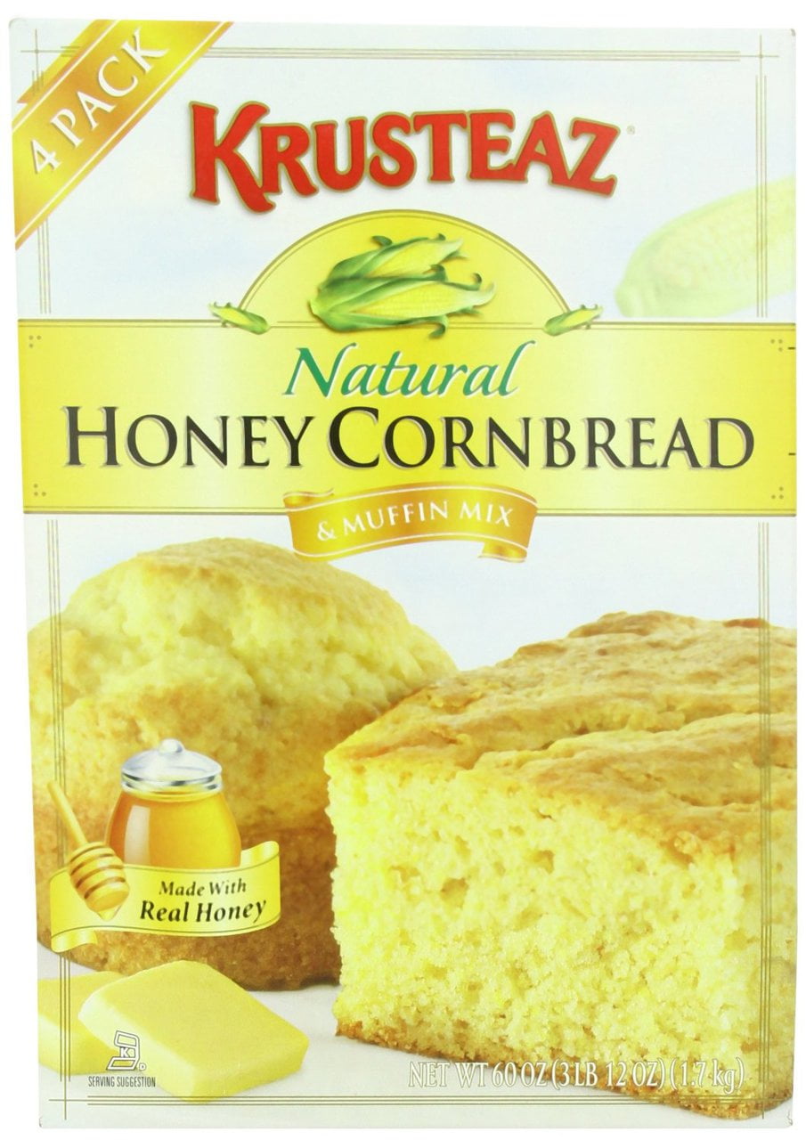 Krusteaz Natural Honey Cornbread and Muffin Mix, 60 oz. - Walmart.com