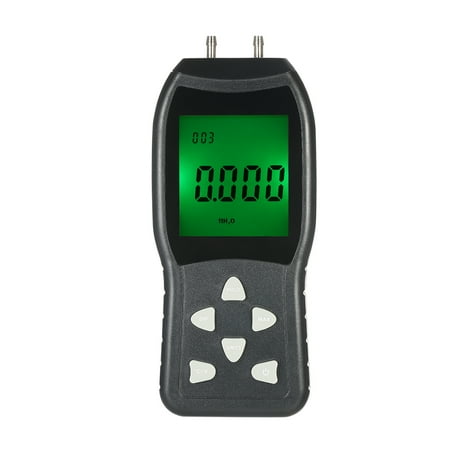 High Hand-held LCD Digital Dual-port Manometer Differential Air ...
