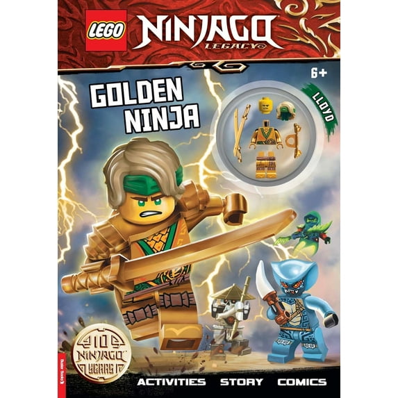 Pre-Owned LEGO NINJAGO: Golden Ninja Activity Book (with Lloyd minifig ...