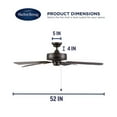 Harbor Breeze Calera 52-in Bronze with Aged Bronze Blades Indoor ...