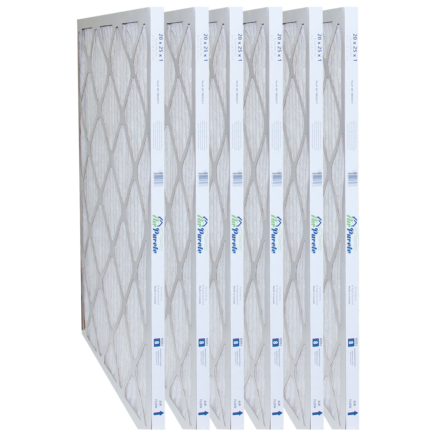 Click here for Airpurete Furnace Filters Ap-3m20251 Pack Of 6 Nom... prices